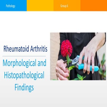 Histopathology of Rheumatoid Arthritis: Visual treat | PPTX