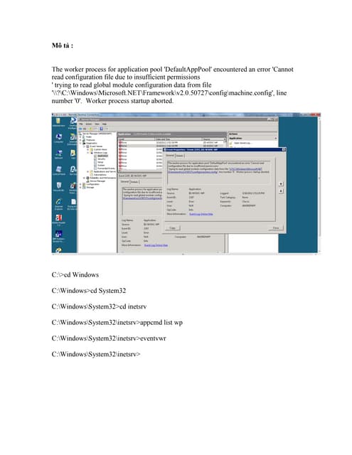 Fix Iis Bug 503 By Hungnc Pdf Computing Technology And Computing 6396