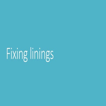 Fixing linings | PPT