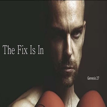 The Fix Is In | PPT