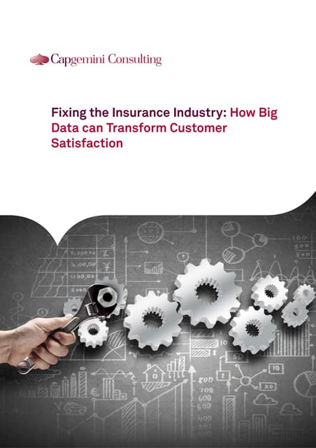 INFOGRAPHIC: Fixing the Insurance Industry - how big data can transfo…