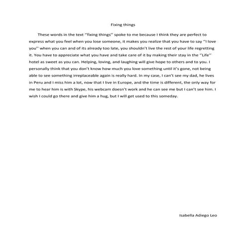 Fixing things | DOCX