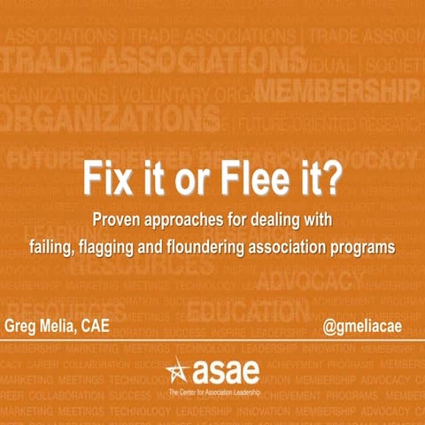 Fix it or flee it: Proven approaches for dealing with failing, flagging ...