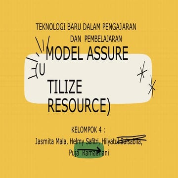 Model ASSURE: Konsep dan Contoh Penerapan | PPTX