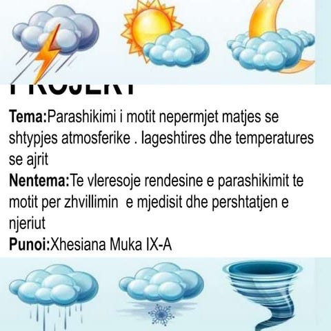 Parashikimi i motit nepermjet matjes se shtypjes atmosferike ...