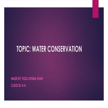 Grade 4 science related Water Conservation PPT.pptx