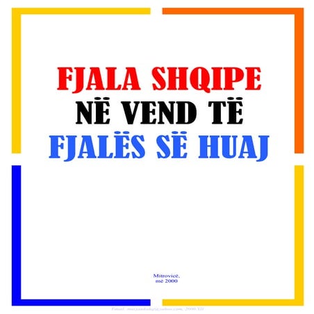 Fjala shqipe ne vend te fjales se huaj | PDF
