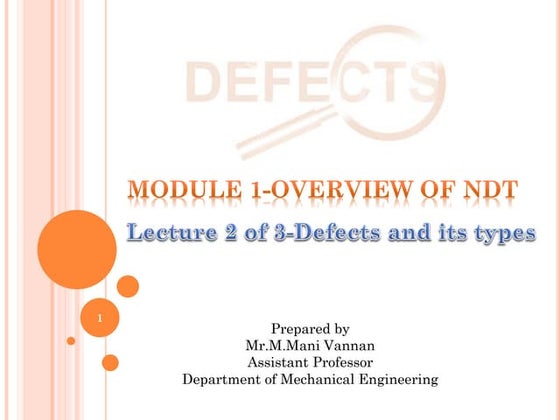 Visual Inspection and its types | PDF | Science