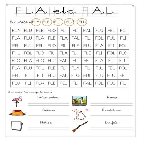 Trabadas Fla, Fle, Fli, Flo, Flu Worksheet Live Worksheets, 59% OFF