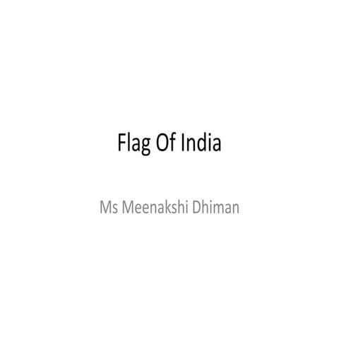 Flag of india | PPT