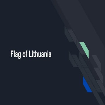 Flag Of Lithuania Pdf
