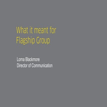 Flagship Group @ Transform conference Europe | PDF
