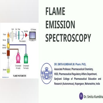 Flame Emission Spectroscopy: An In-Depth Overview | PPTX