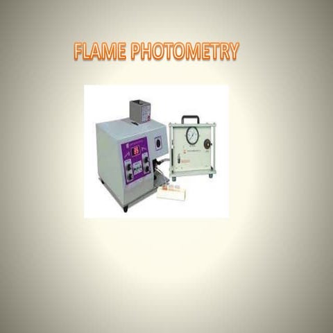 Flame emission spectroscopy | PPTX