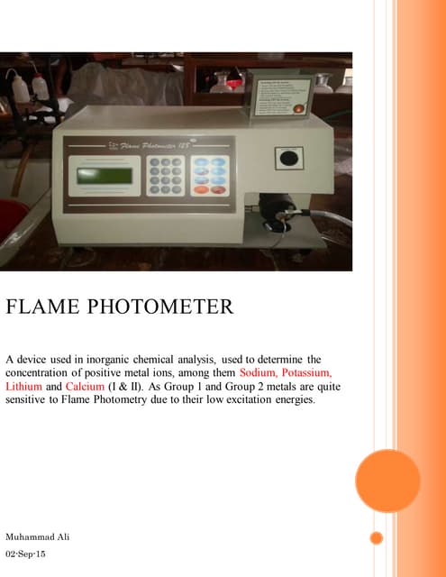 Flame photometry | PPTX
