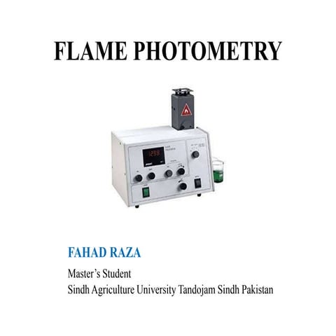 Flame photometer | PPTX