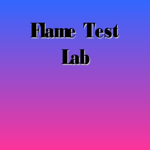 Electronic Structure of Matter & The Flame Test | PPTX
