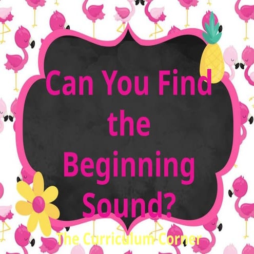 flamingolettersounds.pptx initial sounds ppt | PPT