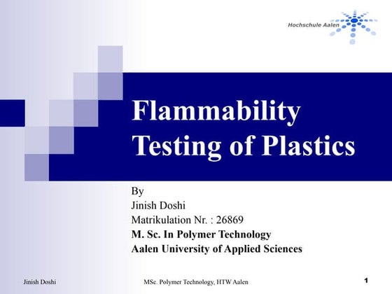 Plastics testing standards | PPTX