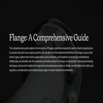 Flange Fundamentals: Everything You Need to Know! | PDF
