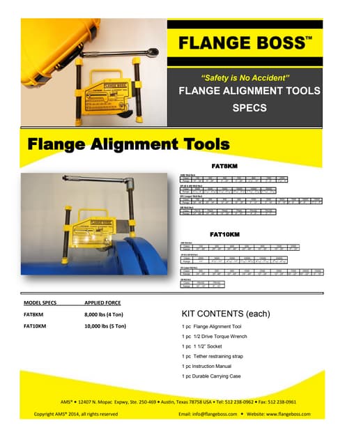 Safety Wedge™ flange spreader kit flange wedges | PDF