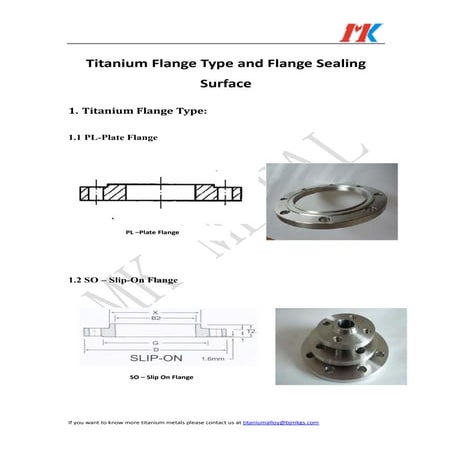 Flange type and flange sealing surface | PDF