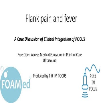 Flank pain and fever | PPTX