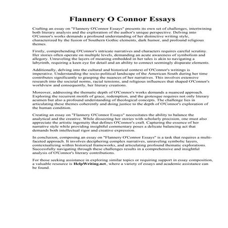 Flannery O Connor Essays.pdf
