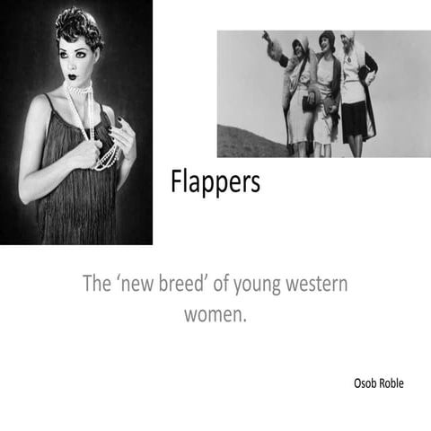 Flappers media homework | PPTX