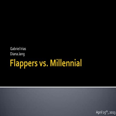 Flappers vs. millennial | PPTX