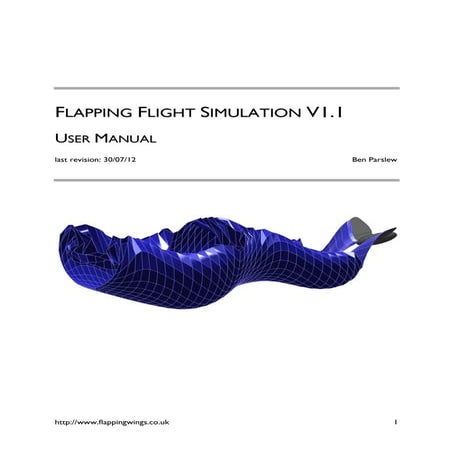 Flapping flightsimulationmanualv1.1 | PDF