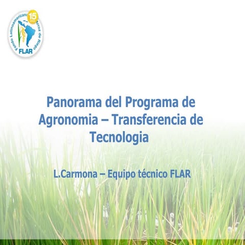 Flar agronomia presentación CT 2010 | PPT