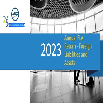 Annual FLA Return - Foreign Liabilities and Assets 2023 | PPTX