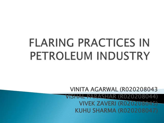 Gas Flare Stack Process | PPTX