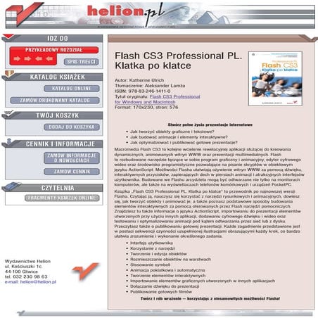 Flash CS3 Professional PL. Klatka po klatce | PDF