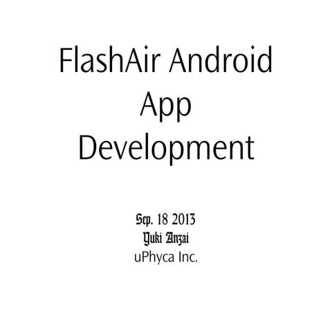 Flashair developers