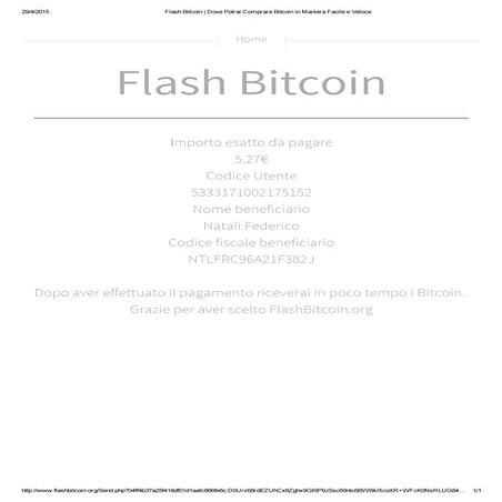 Flash bitcoin 5,27 | PDF
