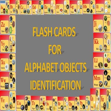 Alphabet vocabulary-flashcards-set-1 | PDF