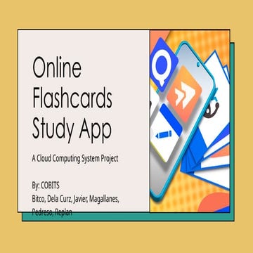 Online Flashcards Study App A Cloud Computing System Project | PPTX