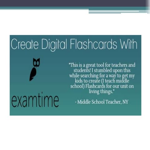 ExamTime Flashcards | PPTX