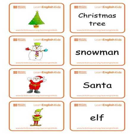 Flashcards christmas | PDF