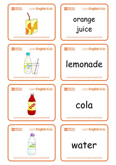 Flashcards food-set-2 | PDF