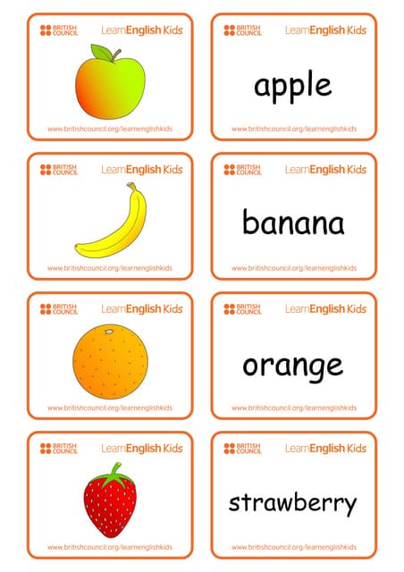Summer vocabulary flashcards | PDF