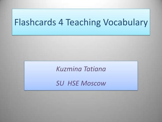 How to record vocabulary effectively | PPT