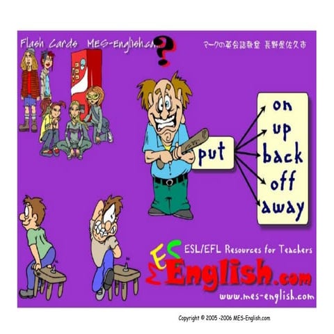 Flash cards phrasal verbs | PPT