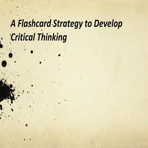 Flashcard Strategy | PPT