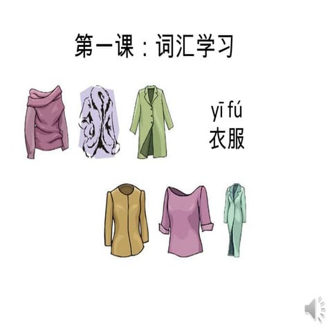 服装词汇(Flashcards with recording） | PPT