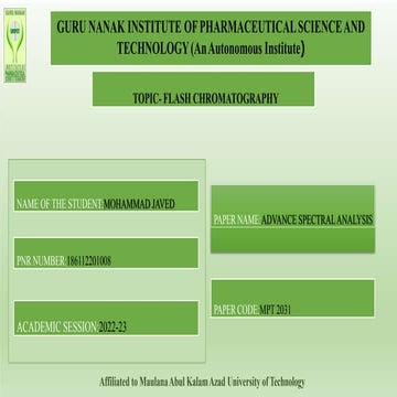FLASH CHROMATOGRAPHY PPT.pptx