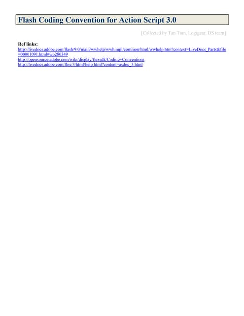 Flash Coding Convention For Action Script 3 Pdf 7139
