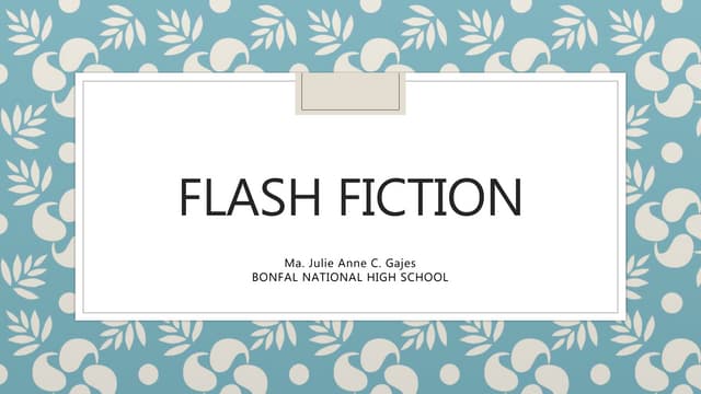 FLASH FICTION.pptx